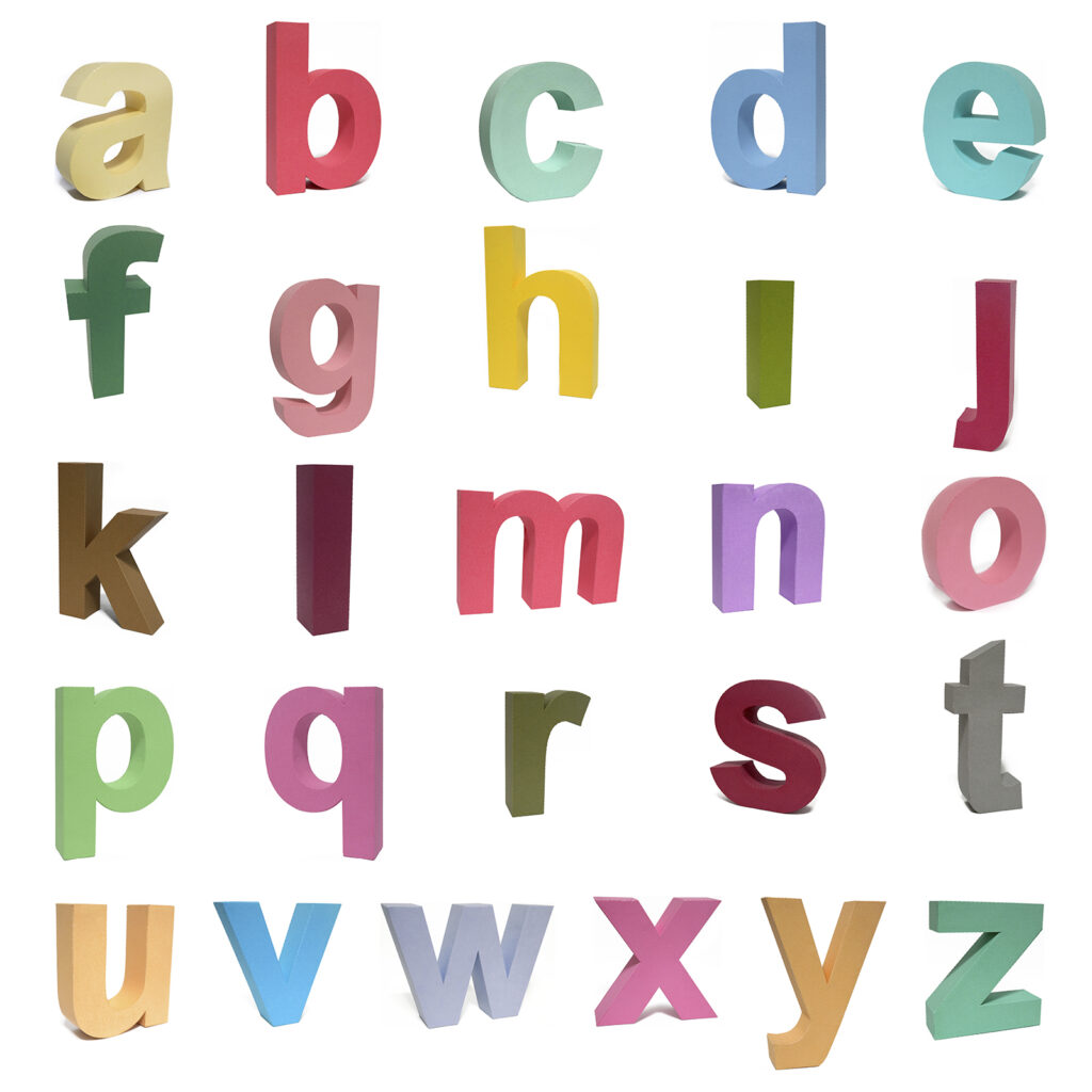 Pacote - Letras Minúsculas 3D - Nilmara Quintela Paper Designer