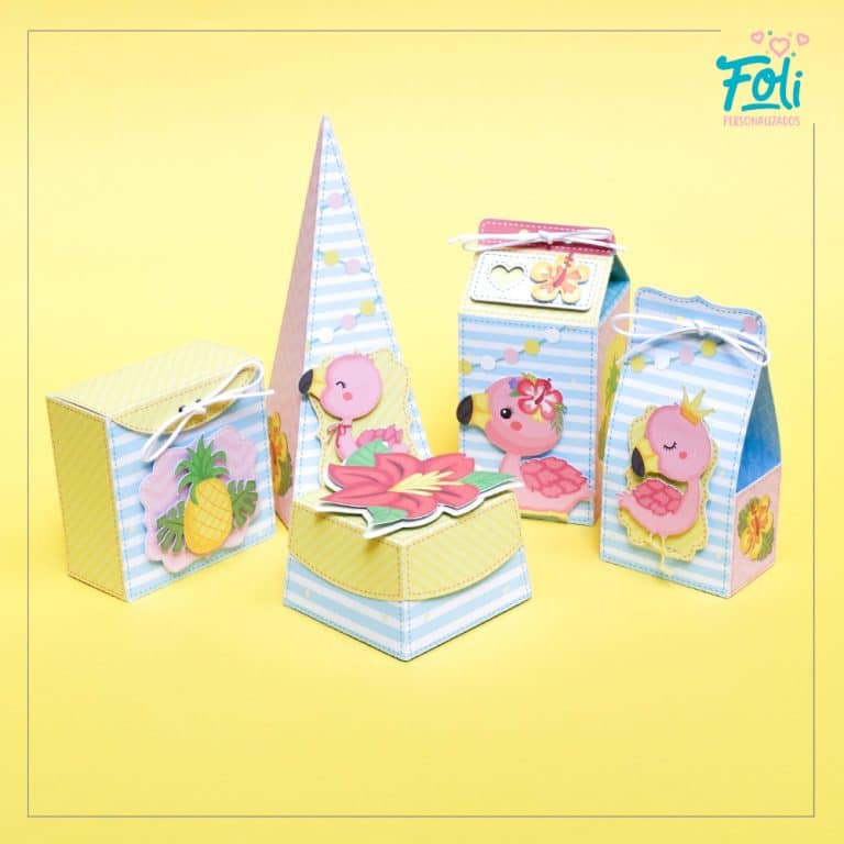 Mini Party Flamingo | Imprima, corte e monte - Nilmara Quintela Paper ...