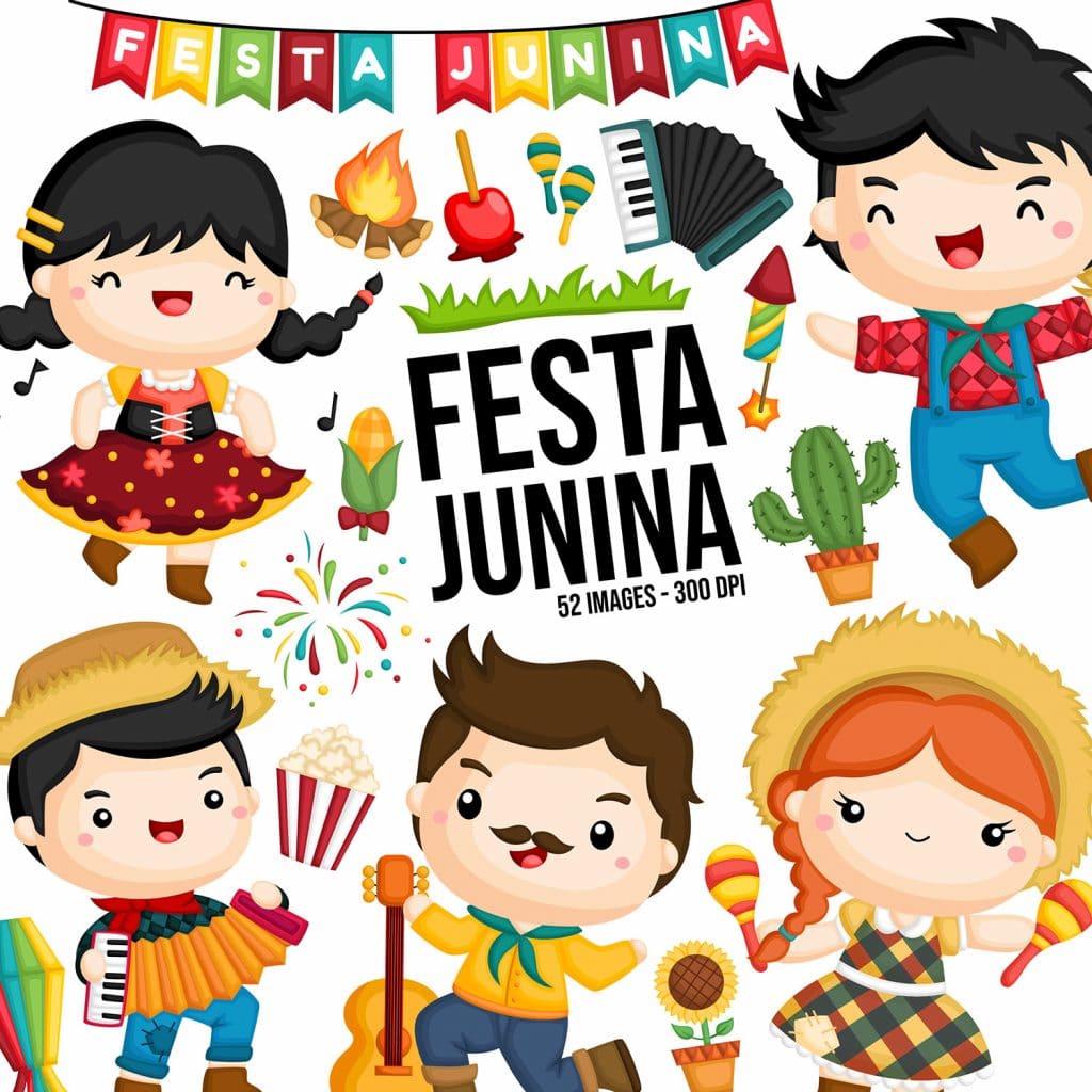 Clipart Festa Junina - Nilmara Quintela Paper Designer