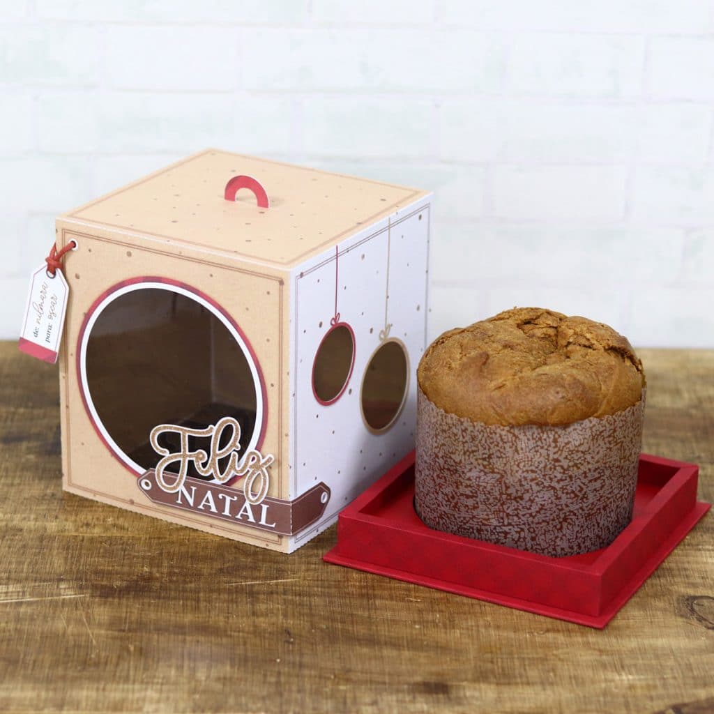 Kit de Caixas com visor para Panetone e Mini Panetone - Nilmara Quintela