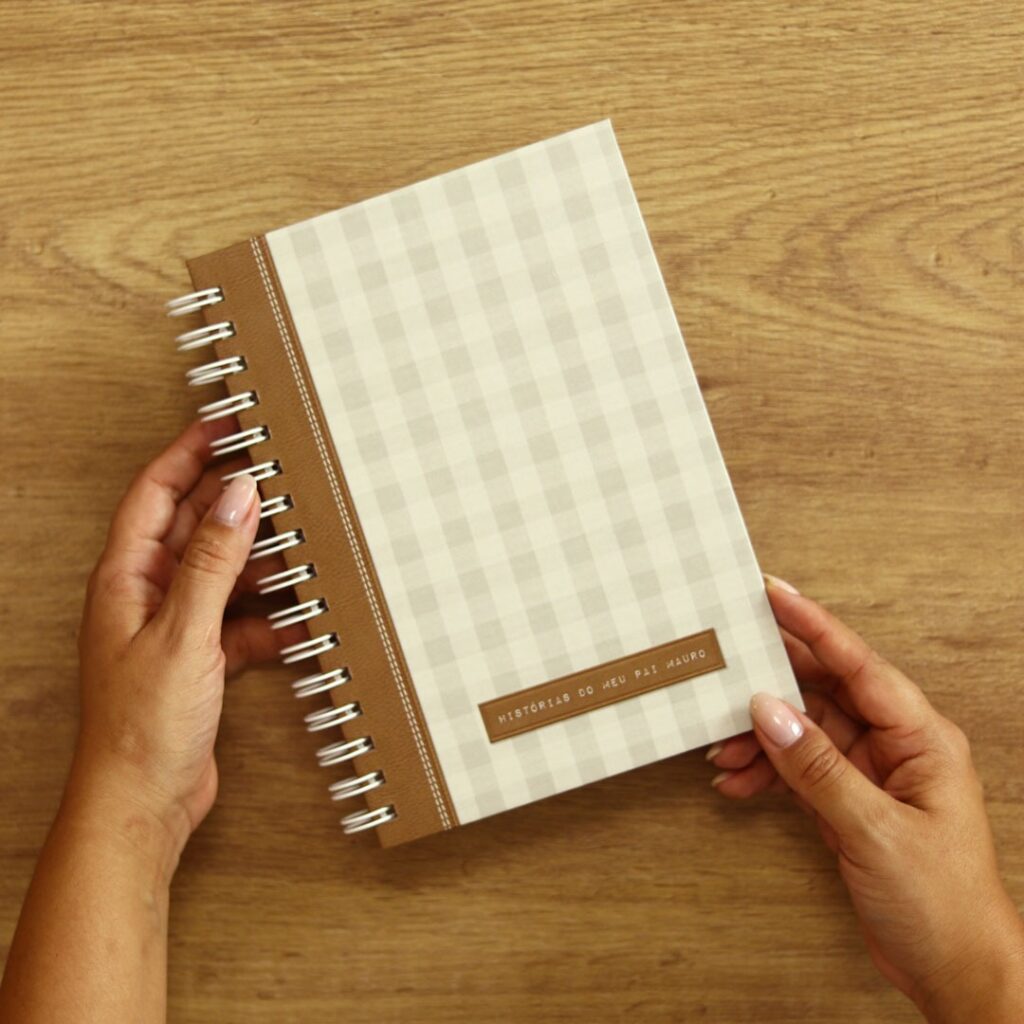 Caderno de Lembranças Dia dos Pais | Wire-o/Espiral