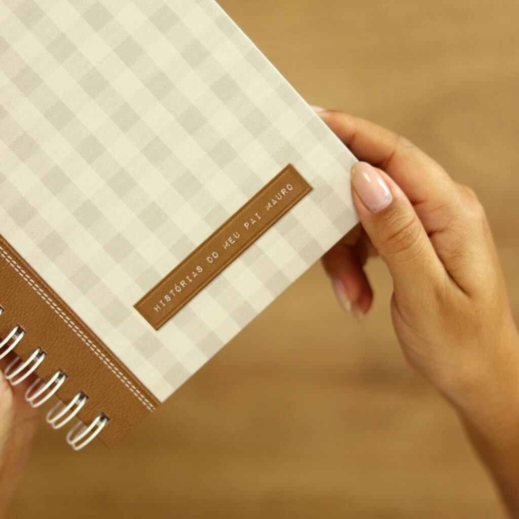 Caderno de Lembranças Dia dos Pais | Wire-o/Espiral