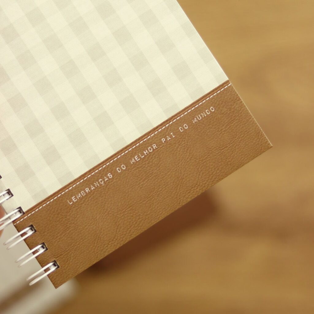 Caderno de Lembranças Dia dos Pais | Wire-o/Espiral