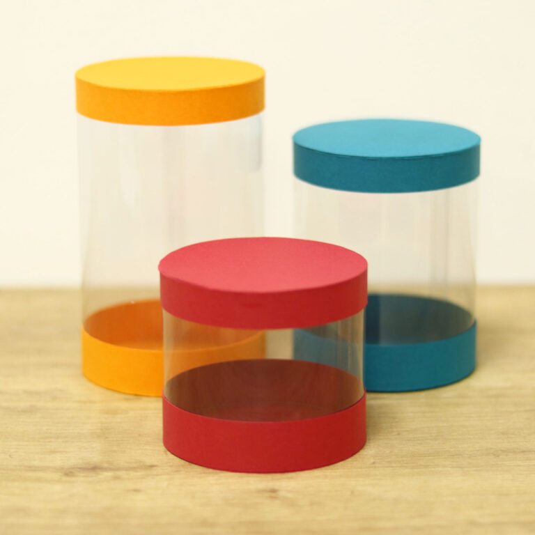 Trio Caixas Cilíndricas