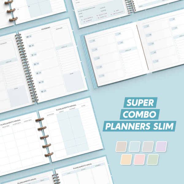 Super Combo Planner Slim 2026 - Nilmara Quintela Paper Designer