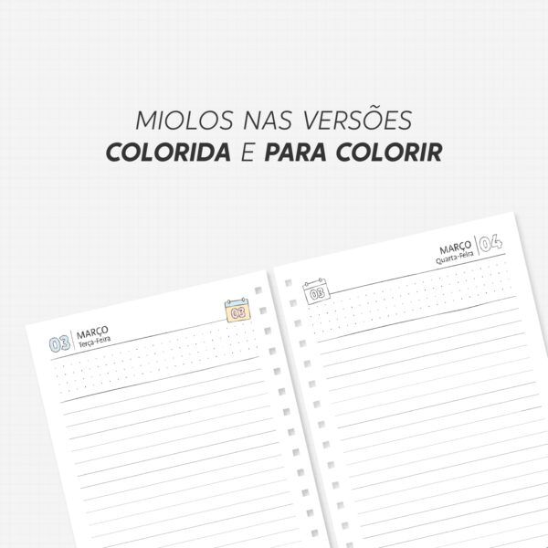 Agenda para Colorir 2026 | Color.me - Datada - A5 - Nilmara Quintela ...